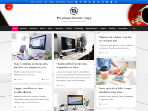 PressBook Masonry Blogs - WordPress theme | ScriptsTown