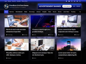Best Dark WordPress Themes with Double Sidebars or Grid Layout